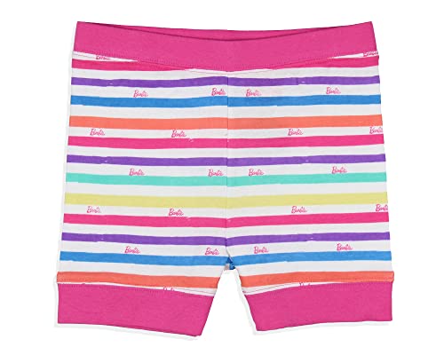 INTIMO Barbie Girls' Princess Vibes Characters Sleep Pajama Set Tank Top Shorts (10) Multicolored