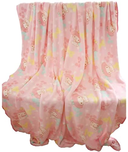 Cute Anime Melody Blanket Plush Throw Blanket Soft Bed Blankets Coral Fleece Blanket,150x200cm