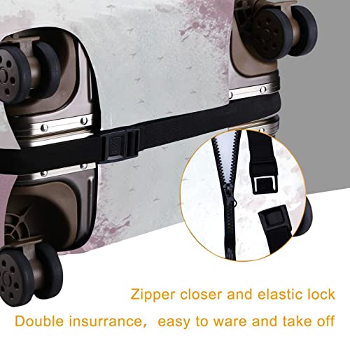 ISUNIET Travel Suitcase Protective Cover Trunk Case Washable Elastic Luggage Cover Fits 18"-32" Suitcase Protector Baggage With Concealed Zipper Gifts for Women Girls Cute 18 Medium