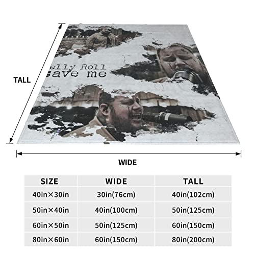 Jelly Music and Roll Flannel Blanket Ultra Soft Micro Fleece Throw Blankets Merchandise Warm Lightweight Bedding for Sofa Couch Chair All Season 80"x60"