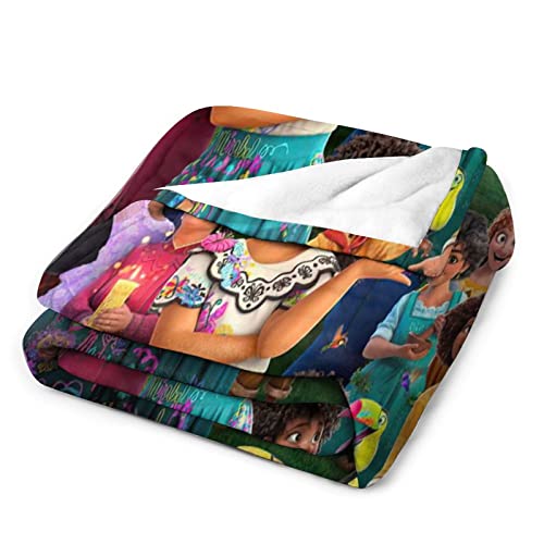 TNHPYEG Luxury Blanket Encanto Throw Blankets, Flannel Blankets and Throws for All Seasons, Washable Air Condition