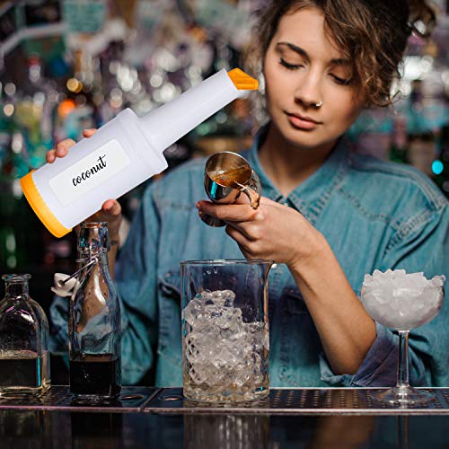 Bar Juice Pourer Store And Pour Containers Pour Bottles Drink Bartender Bottle Bottles Bartending Accessories,Tools,Supplies Pour Spouts Equipment Alcohol,Liquor Dispenser Mimosa, Speed(Combo pack 4)