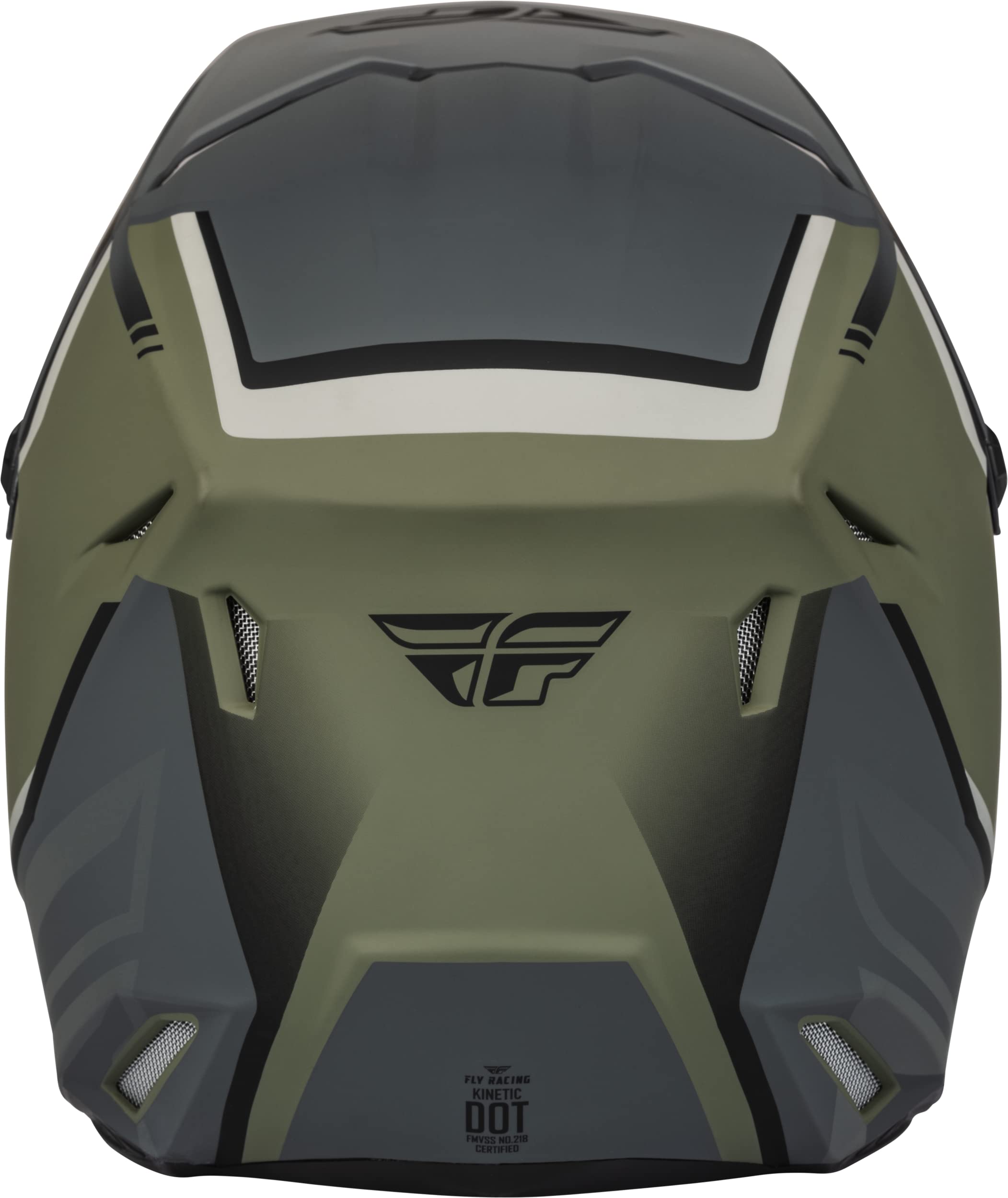 Fly Racing 2023 Adult Kinetic Vision Helmet (Matte Olive Green/Grey, XX-Large)