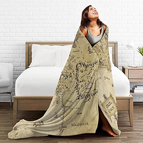 Blanket Flannel Throw Blanket Bedding Lightweight Soft All Season Sofa Bed Couch Blankets 50"x60"