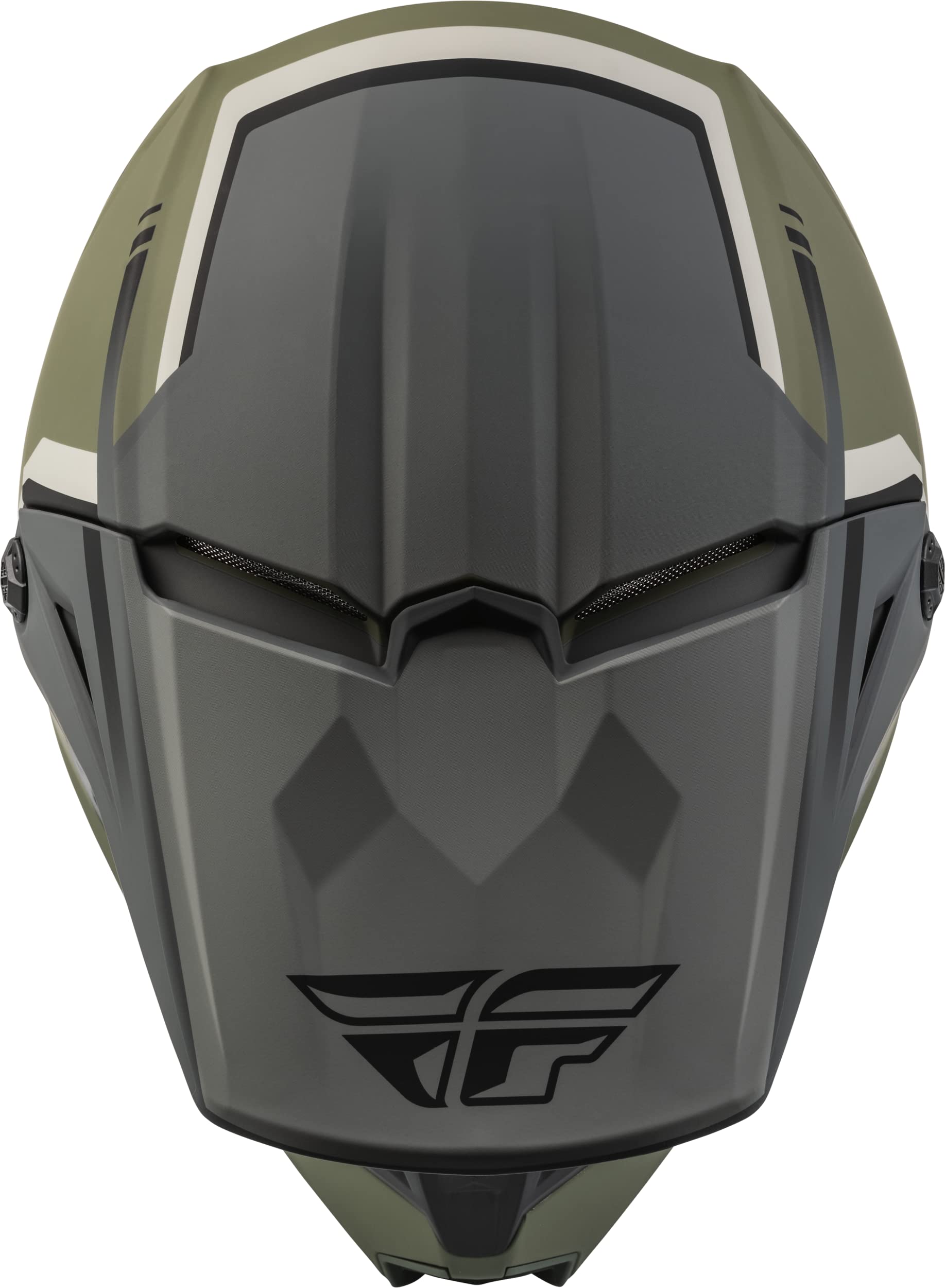 Fly Racing 2023 Adult Kinetic Vision Helmet (Matte Olive Green/Grey, XX-Large)