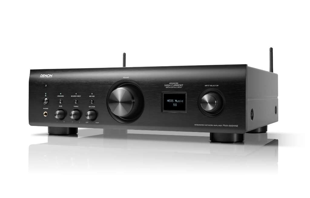 Denon PMA-900HNE Integrated Stereo Amplifier (85W x 2), Advanced High Current Circuit, Built-in HEOS, Bluetooth & AirPlay 2, Amazon Alexa, MC & MM Phono Equalizer, Hi-Res Certified