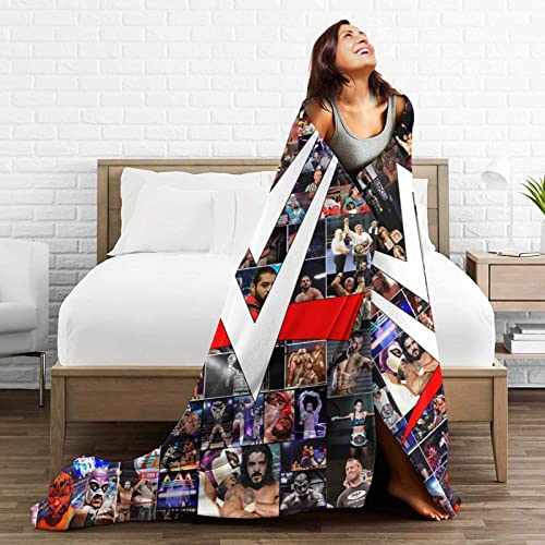 Thow Blanket Flannel Fleece Blanket Ultra Soft Lightweight Throw Blanket for Bed Couch Living Room 80"X60"