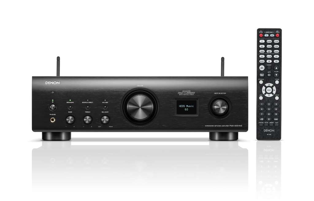 Denon PMA-900HNE Integrated Stereo Amplifier (85W x 2), Advanced High Current Circuit, Built-in HEOS, Bluetooth & AirPlay 2, Amazon Alexa, MC & MM Phono Equalizer, Hi-Res Certified