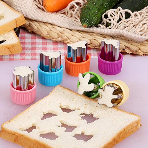 Vegetable Cutter Shapes Set Mini Sizes Cookie Cutters Set Fruit Cookie Pastry Stamps Mold Food Decorative Kids Baking and Food Supplement Tools (24pcs cutters)