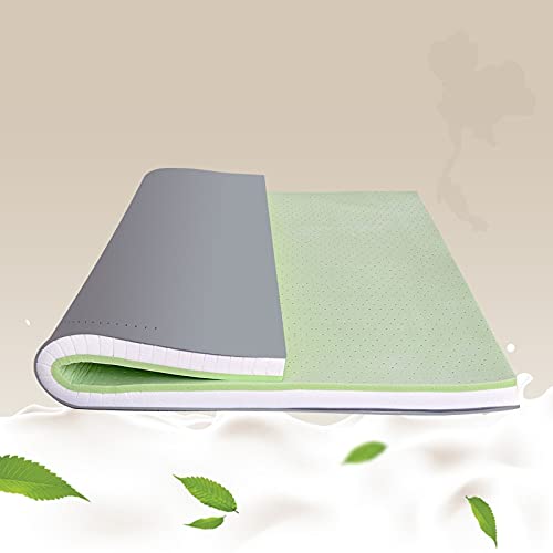 QQCC Mattress Topper Thai Natural Latex Mattress Soft Sleeping Bed Topper Memory Japan Tatami Mat Mattress (Color : 120x200x5 cm, Size : 15)