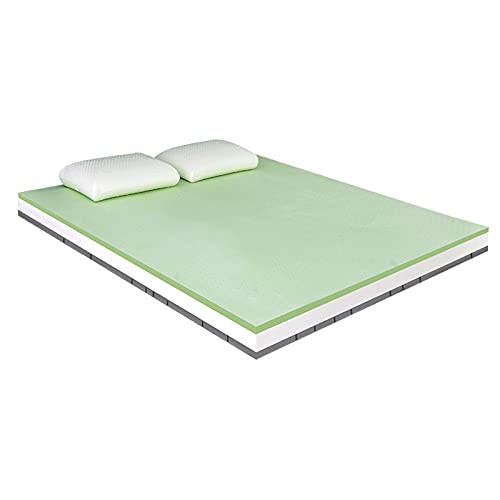 QQCC Mattress Topper Thai Natural Latex Mattress Soft Sleeping Bed Topper Memory Japan Tatami Mat Mattress (Color : 120x200x5 cm, Size : 15)
