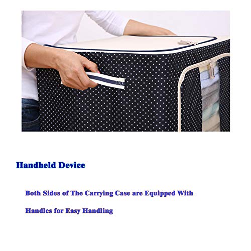 GUO FENG DIAO Steel Frame Storage Box Oxford Cloth Storage Box Quilt Storage Box Folding Wardrobe Fabric Extra Large Storage Bag
