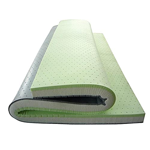 QQCC Mattress Topper Thai Natural Latex Mattress Soft Sleeping Bed Topper Memory Japan Tatami Mat Mattress (Color : 120x200x5 cm, Size : 15)