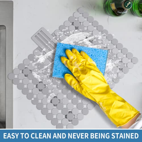 Bligli Plastic sink mat and sink saddle mat Sink protector mats for kitchens sinks
