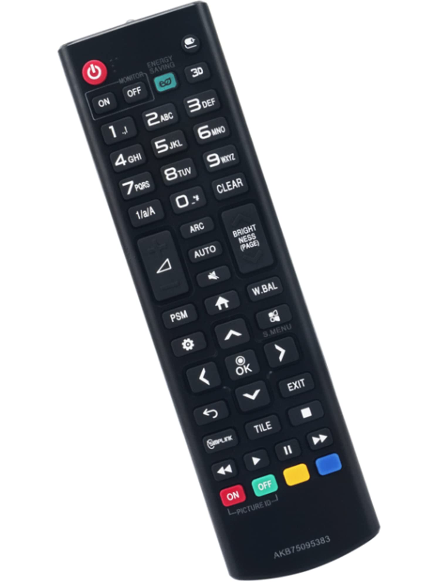 AKB75095383 Replacement Remote Control Compatible with LG Digital Signag Monitor