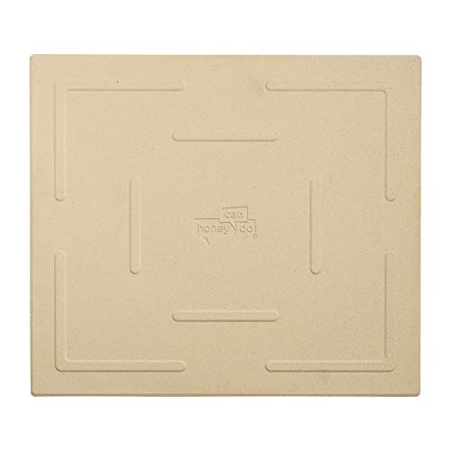 Honey-Can-Do KCH-09011 Pizza Stone, 14" x 16", natural clay