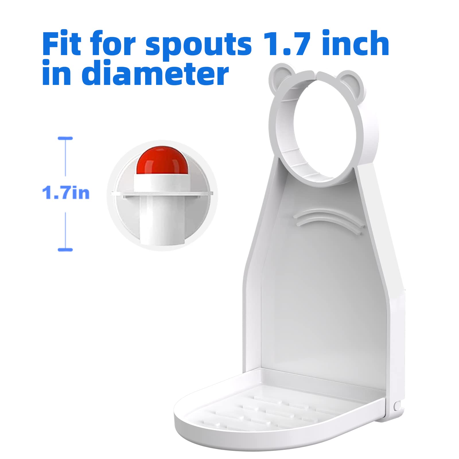 Laundry Detergent Cup Holder [2 Pack] Detergent Drip Catcher for Laundry Room Organizer. No More Mess or Leaks