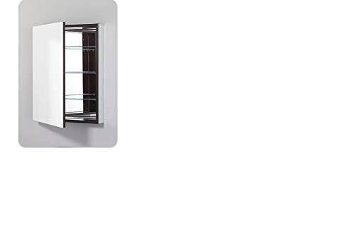 Robern PLM2430G Polished Edge, Classic Gray Interior ̶ Non-Handed PL Series 24" x 30" Flat Top Cabinet
