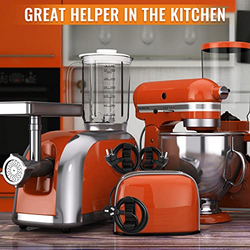 Cord Organizer for Kitchen Appliances & Electronics, 8 Pack Black White Stickly Cord Wire Holder Quickly Tidy Cord Wrap for Small Appliances Stand Mixer, Coffee Maker, Pressure Cooker, Air Fryer