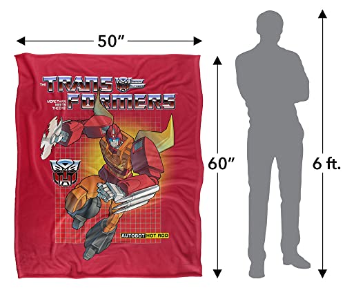 Transformers Hot Rod Silky Touch Super Soft Throw Blanket 50" x 60"