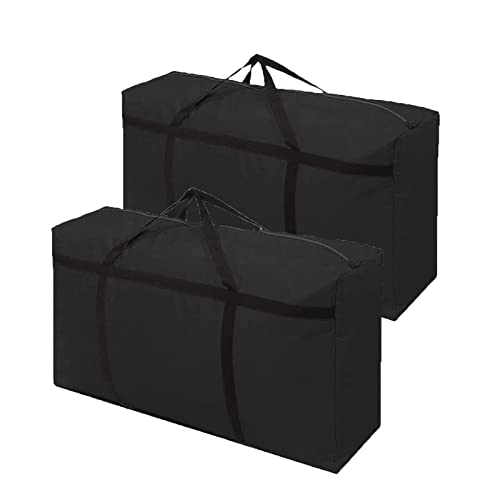 WITERY Large Storage Bags 180L 2PCS Waterproof Moisture Proof with Zipper Back to School Carry Bag for Comforters Blankets Clothes Quilts and Towels,Thick Under Bed Storage Bag Moving Bag USD$2899USD$28.99