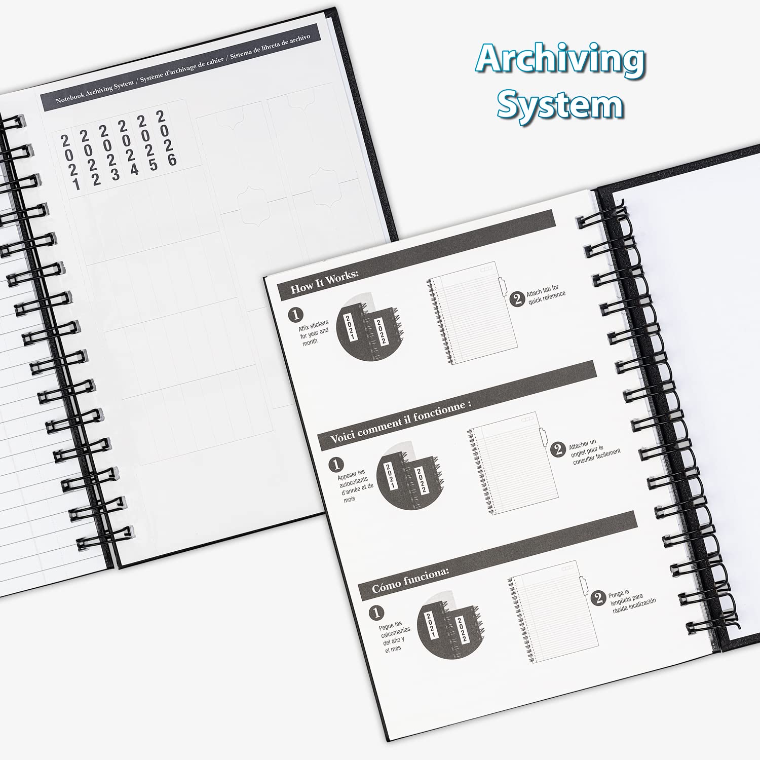 Cambridge Limited Notebook - 6 Pack of Hardcover Spiral Notebook for Business - Legal Ruled Lines - 5" X 8" Page Size - 96 Sheets for Women & Men