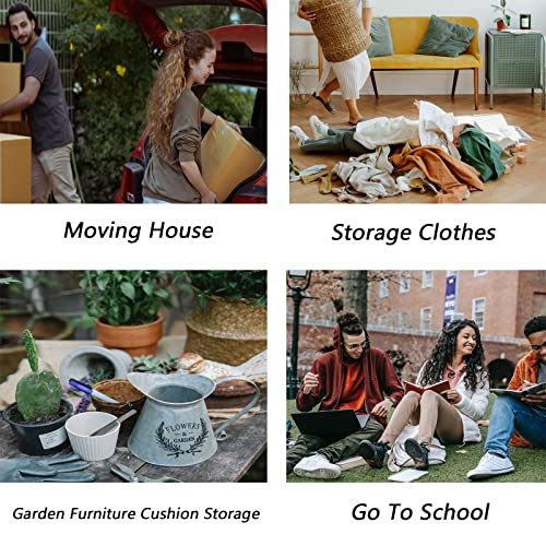 WITERY Large Storage Bags 180L 2PCS Waterproof Moisture Proof with Zipper Back to School Carry Bag for Comforters Blankets Clothes Quilts and Towels,Thick Under Bed Storage Bag Moving Bag USD$2899USD$28.99