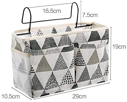 UJLN Bedside Caddy Hanging Bed Organizer Storage Bag Pocket for Bunk and Hospital Beds, College Dorm Rooms Baby Bed Rails (D-Style)