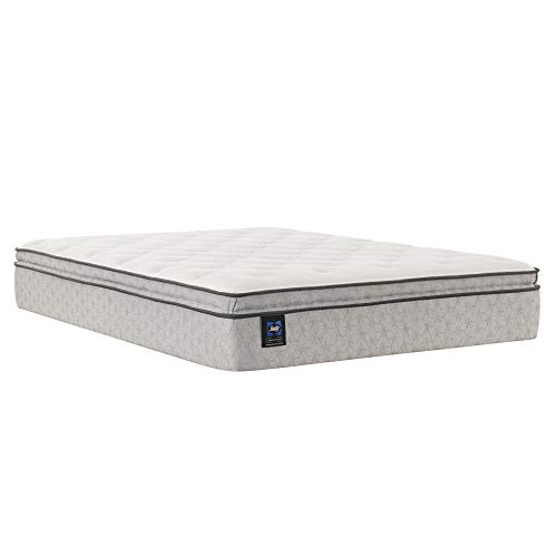Sealy Essentials Spring Winter Green Euro Pillowtop Soft Feel Mattress, Queen