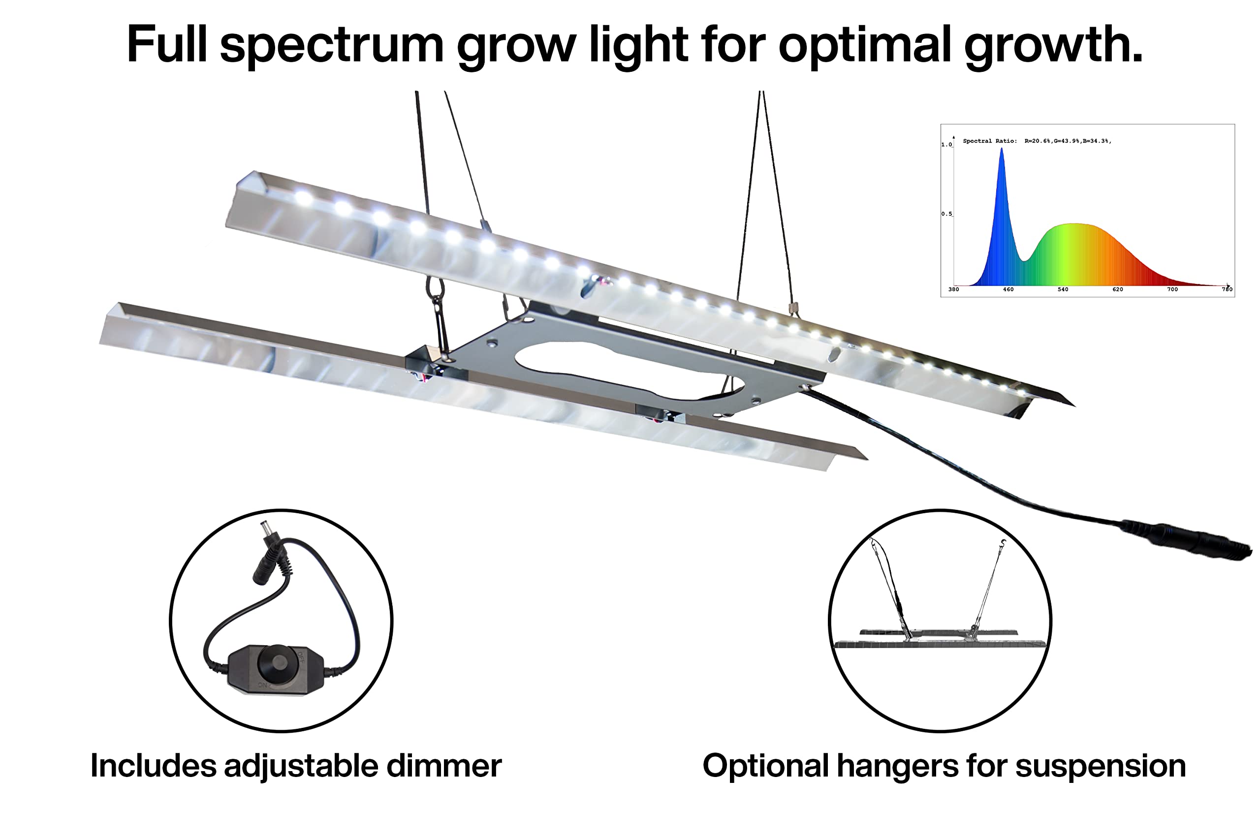 Viagrow Seedling Station Deluxe Kit with LED Grow Light, Propagation Dome, 4X Durable Seedling Tray, 50 Coir Seedling Starters & Heat mat