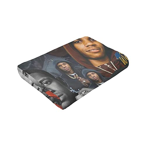 A Boogie Rapper Wit Da Hoodie Band Throw Blanket Soft Cozy Flannel Blankets Decor for Bed Couch Living Room Travel Outdoor 40"X30"