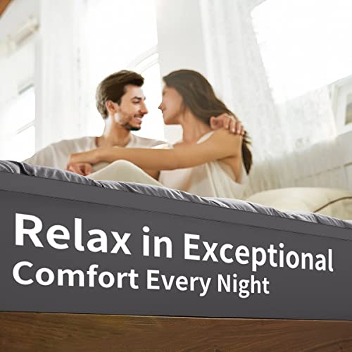 Cotby Mattress Topper King, Extra Thick Breathable Mattress Pad, Cooling Mattress Topper for Back Pain Relief, Mattress Protector Pillow Top Mattress Cover with 8"-21" Deep Pocket(Gray, King)