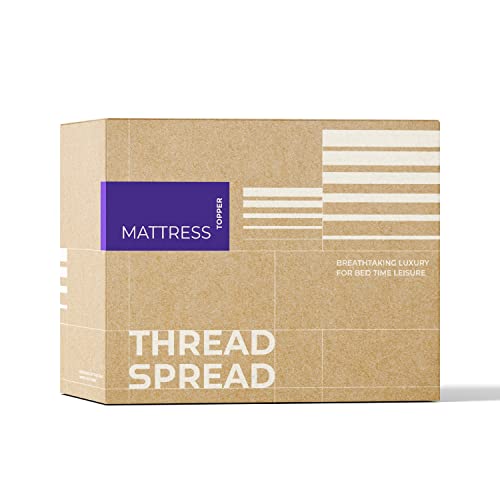 Queen Cooling Mattress Topper, Soft 100% Cotton Fabric, Pillow-Top Optimum Thick Mattress Topper for Queen Bed, Breathable & Plush Quilted Down-Like Fill, Snug Deep Pocket Fit