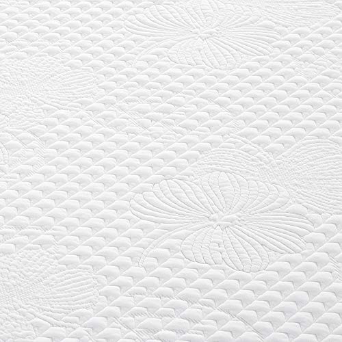 Sleeplace 6 Inch Saturn Multi-Layered Memory Foam Mattress, Full, White