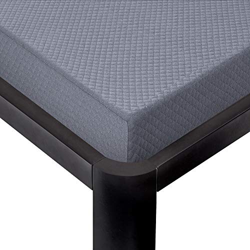 Sleeplace Multi Layer Tri-Folding Memory Foam Topper, Single, Blue-grey