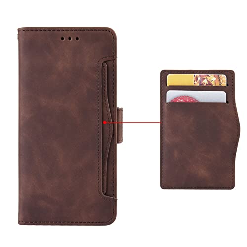 Card Slot Case for Samsung Galaxy S9 Plus Stand Flip Case Cover for Samsung Galaxy S9 Plus Retro Magnetic Phone Shell Wallet Phone case with Card Slots