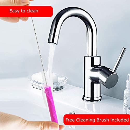 Reusable Silicone Drinking Straws - Set of 5 - BPA Free - Free Cleaning Brush Included - Work with 20 or 30oz Tumblers, Bubba & Yeti Mugs - Perfect for Smoothies