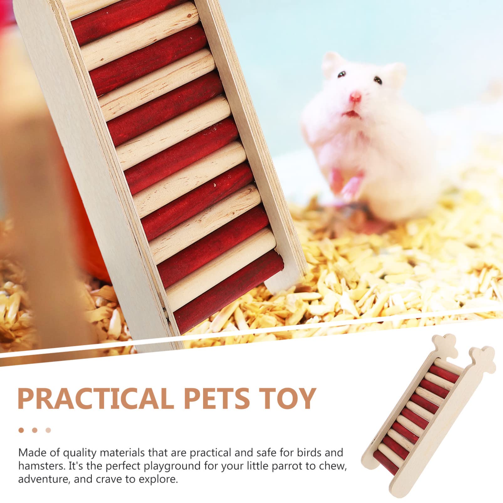 Hamster Climbing Ladder Pet Ladder Toy Ladder Plaything Decorative Ladder Toy Chinchilla Ladder Interesting Hamster Ladders Decorative Hamster Ladder Hamster Accessory