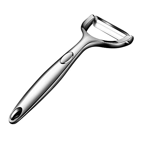 Vegetable Peeler Potato Peelers for Kitchen Y-Shaped Stainless Steel Peeler with Ergonomic Non-Slip Handle & Sharp Blade - Straight blade