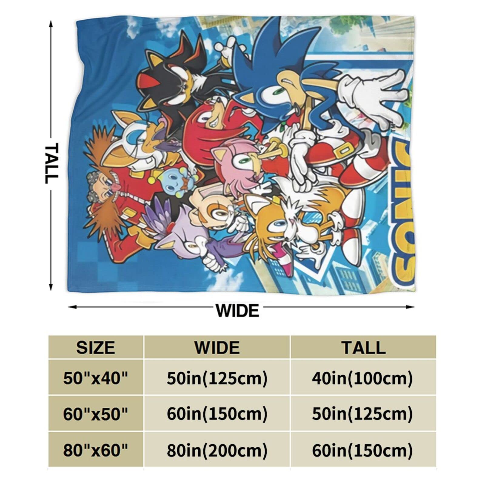 Longview Game Blanket Ultra-Soft Flannel Throw Blanket Cartoon Blankets Light Weight Bed Couch Living Room for Boys Grils 50''X40''
