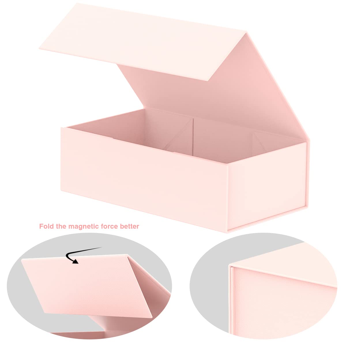 MOZRRO Gift Box with Lids, 9.85 x 5.95 x 3.15 In Magnetic Closure Gift Boxes for Gift Packaging, Gift Box for Christmas,Mothers Day,Fathers Day,Graduations,Weddings,Birthdays Gifts