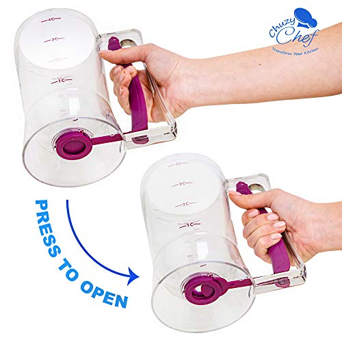 Pancake Cupcake Batter Dispenser Tool - Pancake Batter Dispenser Cupcakes Muffins & Waffles β Batter Dispenser with squeeze handle β Chuzy Chef