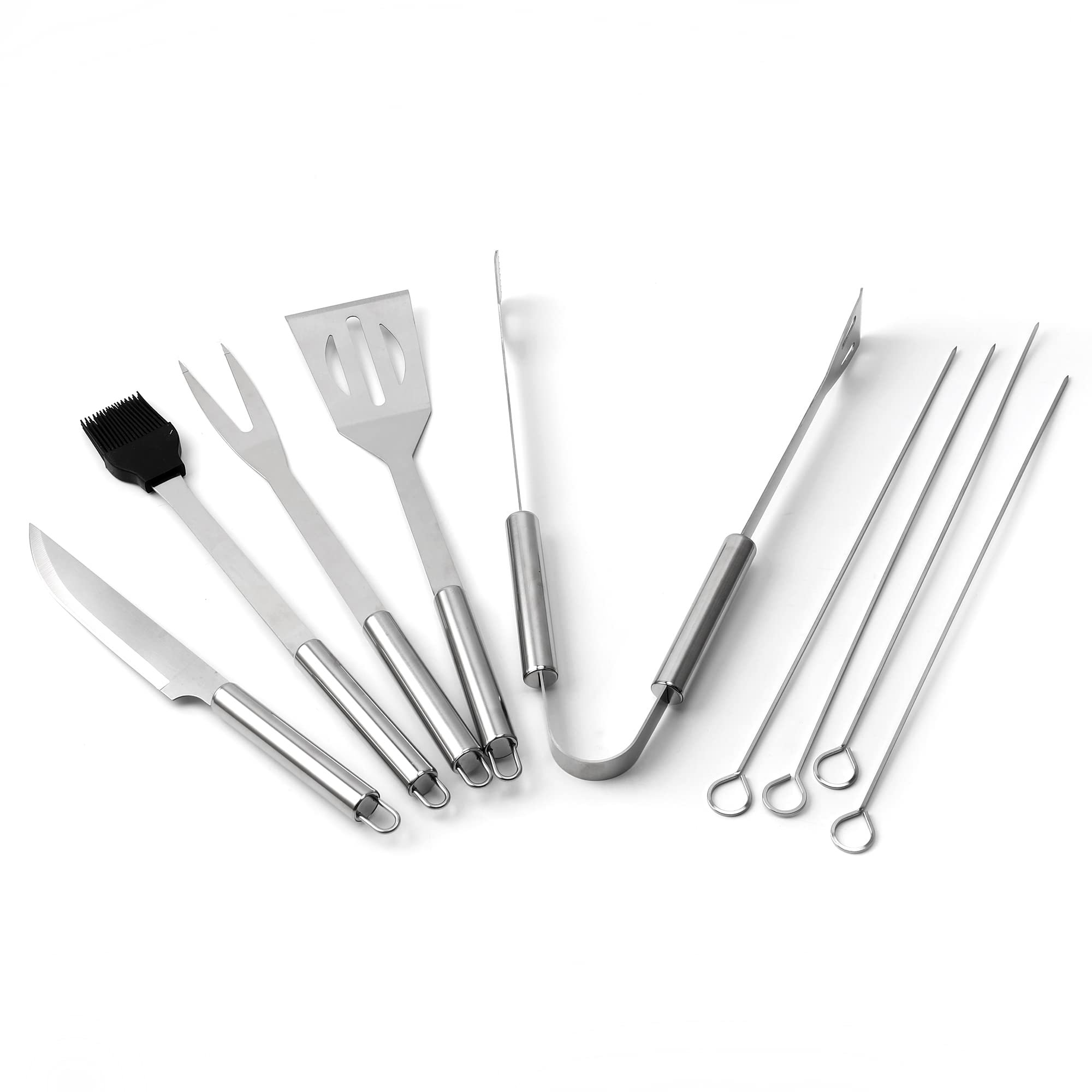 BBQ Grill Tools Set with Carry Bag, BBQ Accessories,Camping Barbecue Grill Utensils Set 9PCS-13Inches