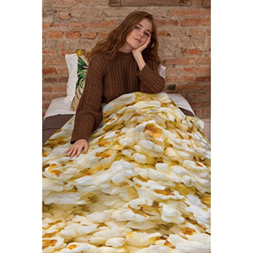 Darani Popcorn Fun Novelty Food Lightweight Super Soft Cozy Throw Blanket Warm and Lightweight Soft Flannel Blankets 40x30 XSmall for Puppy Bed Blanket