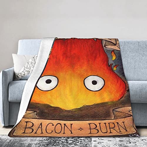 XCRUPYT Anime Blanket Cartoon Throw Blankets Ultra Soft Flannel Lightweight Throws for Couch, Bed, Plush Fuzzy Microfiber Warm Thermal All Seasons Use 50"X40"