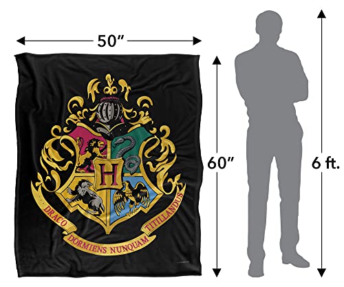 Harry Potter Hogwarts Crest Officially Licensed Silky Touch Super Soft Throw Blanket 50" x 60"