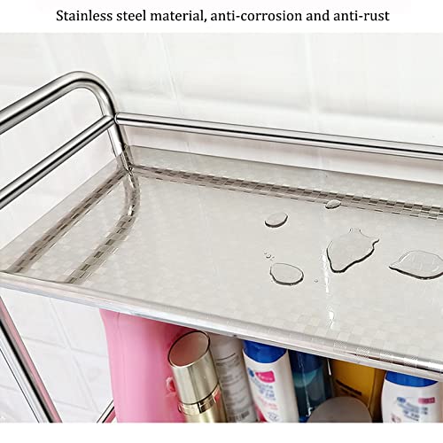 BKGDO Washer Storage Frames Floor Standing for Over Toilet,Multi-Purpose Multi-Layer Washinghine Shelf,Stainless Steel Washinghine Shelf,Round Tube Bathroom Rack Bathroom/155Cm