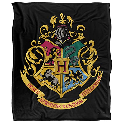 Harry Potter Hogwarts Crest Officially Licensed Silky Touch Super Soft Throw Blanket 50" x 60"