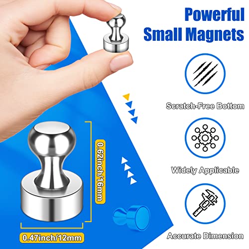 FINDMAG 16 Pack Magnets for Whiteboard, Fridge Magnets, Small Magnets, Refrigerator Magnets, Neodymium Magnets for School, Home, Garage, Crafts