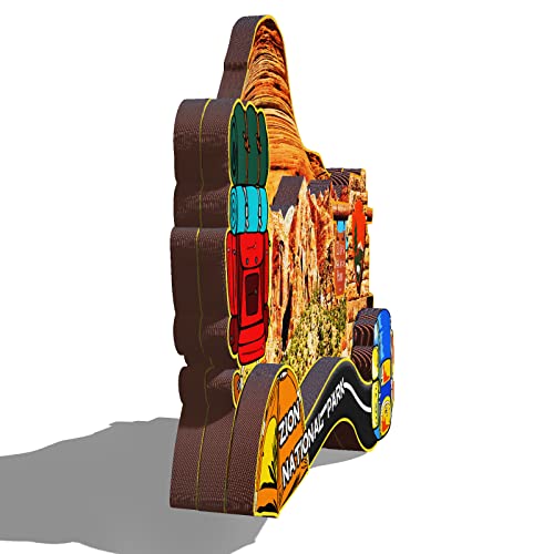 USA Zion National Park Wooden Magnet 3D Fridge Magnets Travel Collectible Souvenirs Decorations Handmade Crafts-2